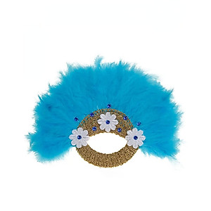 African Custom DIY Handmade Bride Wedding Feather Hand Held Fan Lace Luxury Dance Fan Hand Held Photo Props Party Wedding Favors