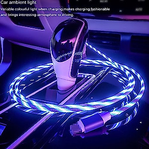 Light up USB C Charger Cable,Led Charging Cable,Light Up Charger Type-C Cord,Fast Charging Cable Compatible with Samsung Galaxy A10e A20,Note 20 10 9 8,Moto G7,3.3ft(not Compatible with i-Phone)
