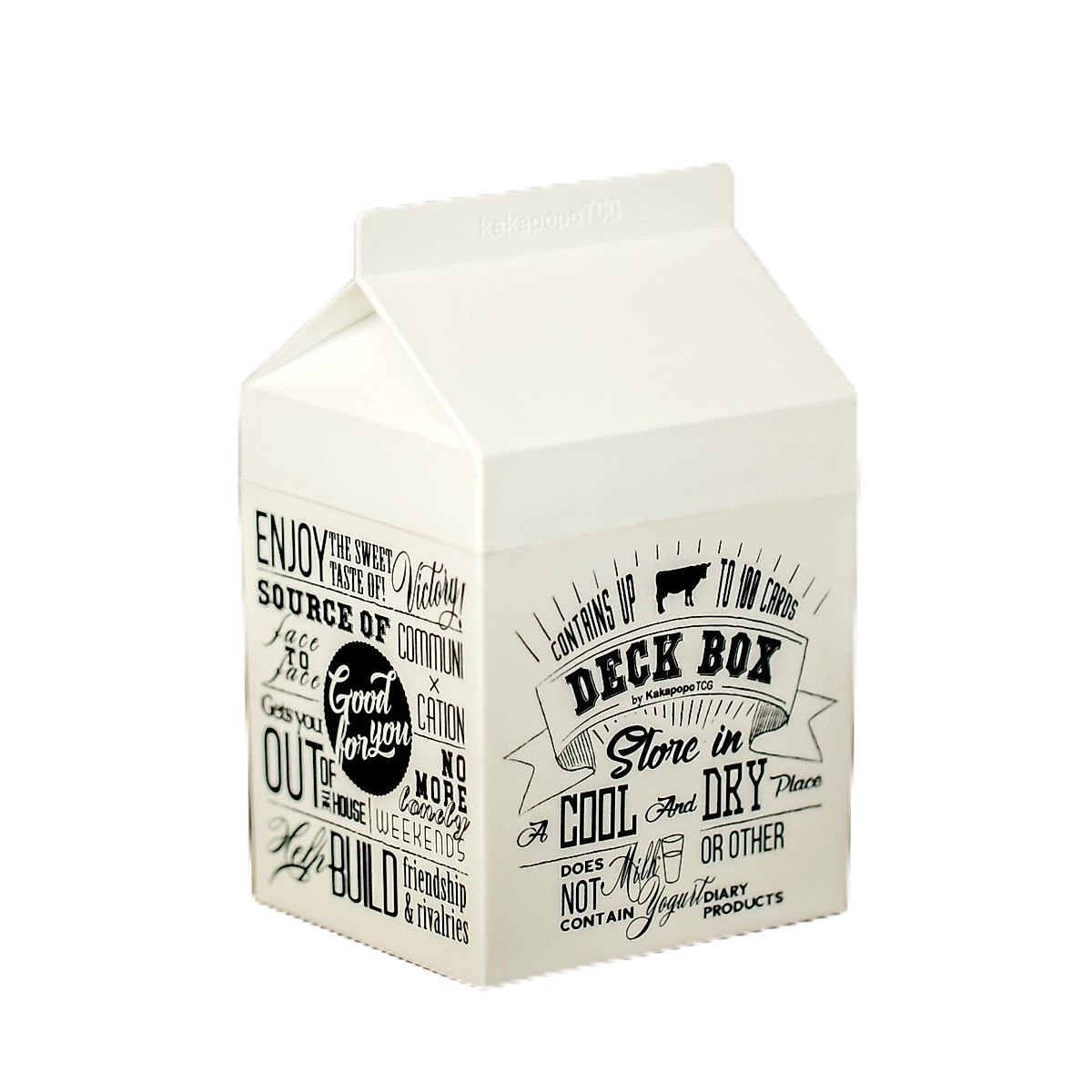 KakapopoTCG Deck-fast (White): Deck Box, Dice Box, MTG Magic FaB YGO DND Spell Cards EDH Commander FaB PTCG TCG