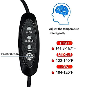 MOVE SHOOT MOVE Lens Warmer with Cold Flexible Cable Down to -25 Dew Heater Preventing Lens from Fogging and Condensation, Compatible with Telescopes and Camera in 4.26" Diameter