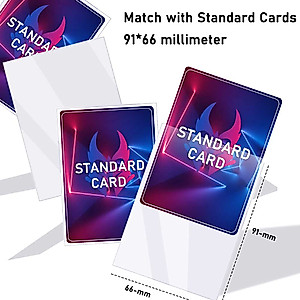 Card Sleeves Toploaders for Trading Cards, Soft Clear Baseball Card Sleeves Penny Sleeves Fit for Sprots Cards, MTG, Game Cards, Football Cards (1000)