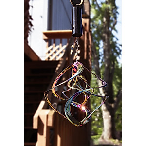 Red Carpet Studios 31065 Hanging Cosmix Wind Spinner, Double Helix, Rainbow