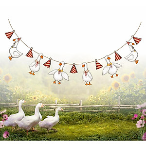 Goose Party Decorations,Duck Banner,Farm Animal Themed Party Decorations,Goose Party,DIY Party Essentials - Set of 25