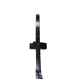 NAHANCO 2500PCBHHU Plastic Suit Hangers, Heavy Weight, Black Hook with Plastic Clips, Home Use, 17", Black (Pack of 25)