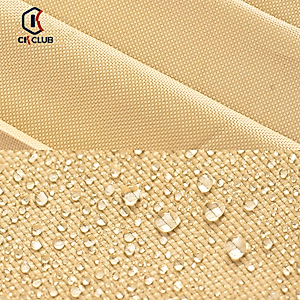 Patio Furniture Sectional Set Covers Large Water Resistant Outdoor Furniture Set Covers Loveseat Covers Beige 112" L x 98" W x 28" H