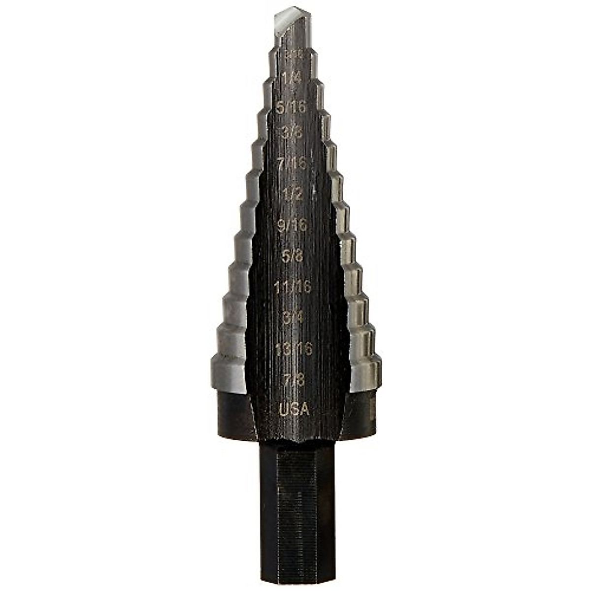IRWIN Step Drill Bit, 3/16-Inch to 7/8-Inch, 3/8-Inch Shank (10234)