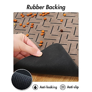 MontVoo-Absorbent Pet Feeding Mat-No Stains Quick Dry Dog Mat for Food and Water Bowl-Rubber Backing Dog Food Mat Dog Water Dispenser Mat-Dog Accessories Pet Supplies-Dog Water Bowl for Messy Drinkers