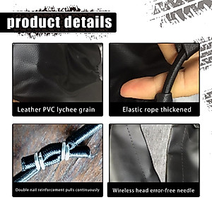 gunhunt 1 PC American Flag Pattern Tire Cover, 16" Car PVC Spare Tire Cover, Spare Tire Waterproof Protective Cover, Applicable to Most Cars, Trucks, SUVs, Trailers (Black)