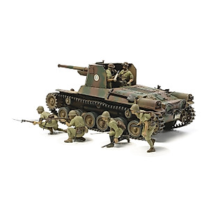Tamiya -TAM35331 Panzer Japanese Model Hobby Aircraft Construction Kits, 35331, Full Tank with 6 Dolls, Small