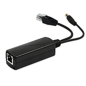 ANVISION 2-Pack Active 48V to 12V PoE Splitter Adapter, IEEE 802.3af Compliant 10/100Mbps, DC 12V Output, for IP Camera AP Voip Phone and More