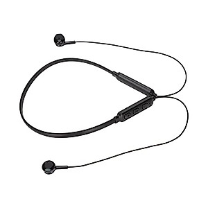 DAUERHAFT Wireless Neckband Headset, Sports Headphone High Fidelity Sweatproof Deep Bass for Running(Black)