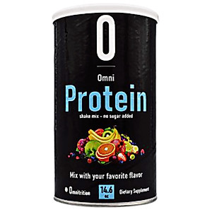 Omnitrition Omni Protein Shake Mix (No Sugar Added), Unflavored, 14.6 oz