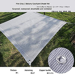 Shade Cloth Shade net Thickened Encrypted 90% Shade Cloth, Sunblock UV-Resistant, with Grommets, for Patio Lawn, Balcony Privacy Sunblock Screen Mesh