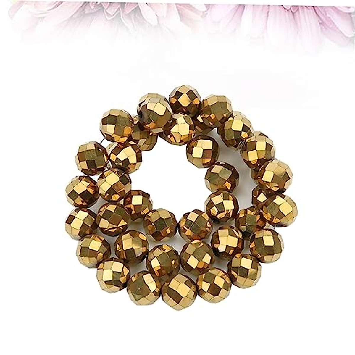 EXCEART 192pcs Bling Accessories Lip Gloss Kit Beads in Bulk Beads for Crafts Hematite Beads Metal Spacer Beads Bracelet Beads Beading Kits DIY Beads Scattered Beads Jewelry Bead Chain