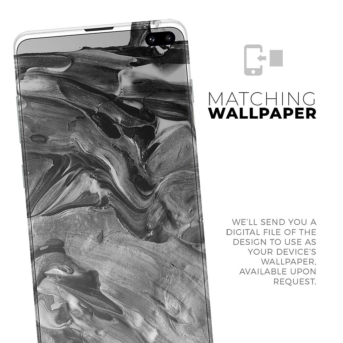 DesignSkinz Liquid Abstract Paint V57 Protective Vinyl Decal Wrap Skin Cover Compatible with The Samsung Galaxy S20 (Screen Trim & Back Glass Skin)