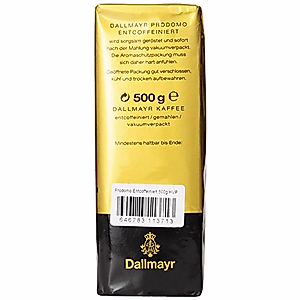 Dallmayr Decaffeinated Ground Coffee, 17.6 Ounce