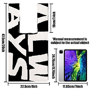 Women's Alphabet Print Bag Retro Shoulder Bag Hobo Crossbody Handbag Casual Tote With Extension Band