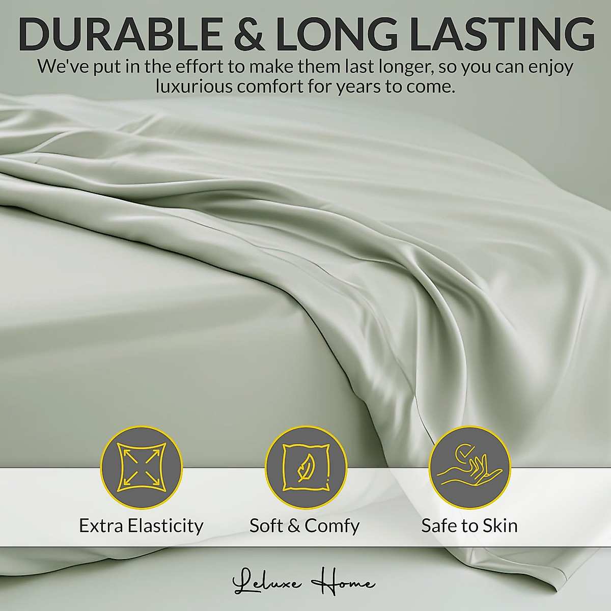 Leluxe Home Twin Sheets Set of 3-100% Microfiber Twin Size Sheets with Extra Soft and Wrinkle Free Sheet Set with Deep Pockets