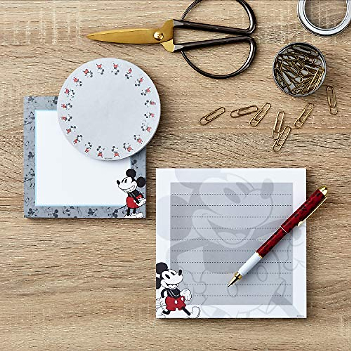 Hallmark Disney Notepad Bundle with Pen (3 Notepads, Assorted Sizes)