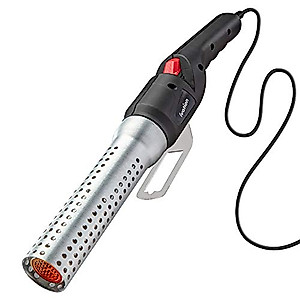 Ivation Electric Charcoal Starter with Built-in air Blower, Fast 60-Second Charcoal Lighter, Quickly & Easily Ignite BBQ Smoker Grill Without Lighter Fluid or Matches