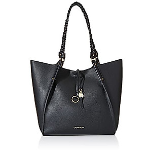 Calvin Klein Shelly Rocky Road Novelty Large Tote, Black/Gold