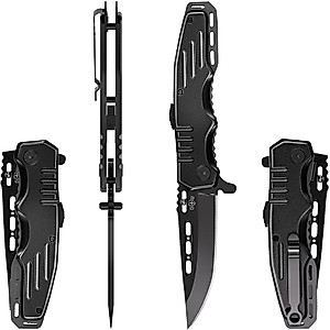 Personalized Gifts for Men - Customized Pocket Knife - Engraved Gifts for Dad Husband - Custom Engraved Knives - Gift Idea for Birthday Christmas Valentine's Day Anniversary Stocking Stuffers 6681 PS