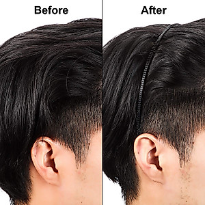 WILLBOND 3 Pack Unisex Hair Band Metal Headband Black Head Band Spring Wavy Nonslip Men Women Sports Fashion Headwear (Small Spring)