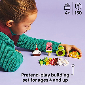 LEGO Classic Creative Food Friends Building Toy Set - Pretend Play Food for Kids, Boys and Girls, Ages 4+ - Learning and Educational Toy for Preschool - Gift Idea for Birthdays - 11039