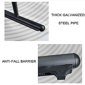 HASWEX Outdoor Patio Rocking Chair Indoor Rattan Rocker Chair, Padded Cushion Rocker Recliner Chair Suitable for Front Porch Living Room Terrace Garden Courtyard