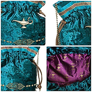 Disney Aladdin Jasmine Inspired Drawstring Handbag Tote Purse