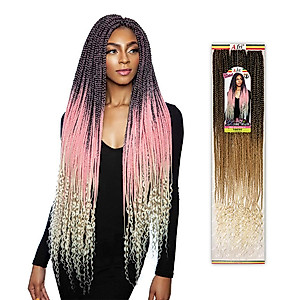 MULTI PACK DEALS! Mane Concept Synthetic Hair Crochet Braids 3X Pre-Stretched Ivy Box Braid 32" (1-PACK, T1BBUG350)