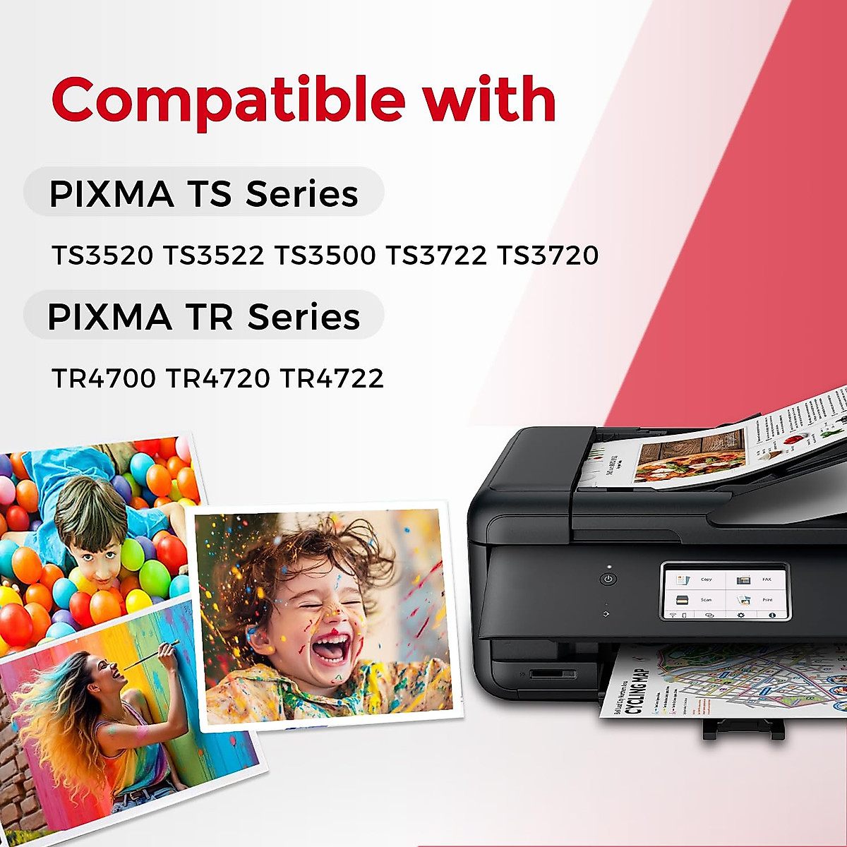 Ubinki 275XL 276XL PG-275 CL-276 XL Ink for Canon PIXMA TS3500 TR4720 TS3522 TR4700 Series Printer Ink Cartridge Replacment for Canon PG275xl CL276xl PG275 CL276 XL Ink (1 Black, 1 Tri-Color, 2 Pack)