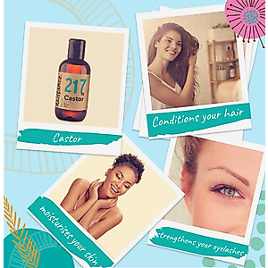 naissance Cold Pressed Castor Oil 4 fl oz - For Hair, Beard, Eyelashes, Eyebrows, Nails and Skin - Pure & Natural, Virgin, Unrefined, Vegan, Hexane-Free, Non GMO, Cruelty Free