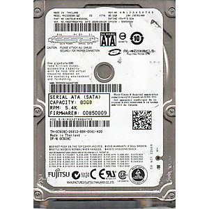 MHZ2080BH G2, PN CA07018-B30200DL, Fujitsu 80GB SATA 2.5 Hard Drive
