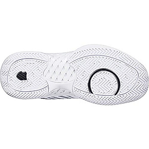 K-Swiss Women's Hypercourt Express 2 Tennis Shoe, White/Black, 7.5 M