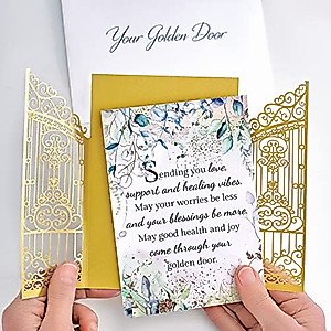 Get Well Soon Gifts for Women Men Throw Blanket, Inspirational Gift Blankets for Women, Sympathy Gifts Care Hug Healing Blanket, Calm Comfort Blanket Gifts, Thinking of You Gift for Women - Teal