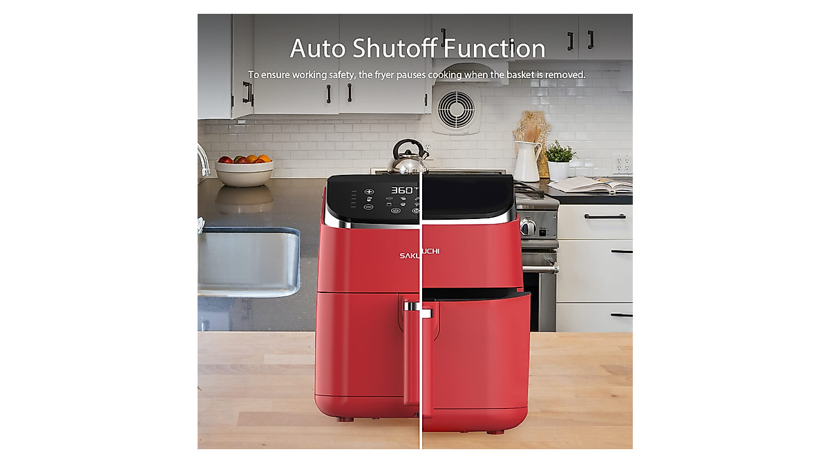 Large 5.8 Qt Air Fryer with 10 Cooking Programs and Touch Screen