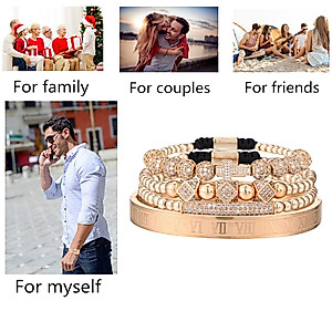 HYHONEY Mens Bracelet Beaded Bracelets Micro Pave Zircon Bracelets For Men Women Bracelets For Men Stainless Steel Cuff Bangle Cross Bracelet For Women Man Bracelet Beads Bracelet