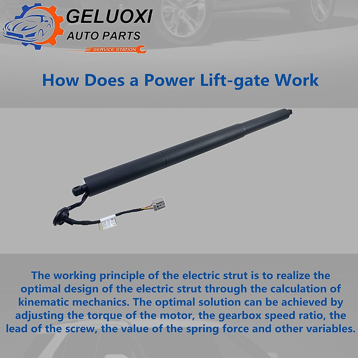 GELUOXI BB5Z-14B351-A Rear Power Liftgate Lift Support Struts Replacement for 2011-2015 Ford Explorer 2.0L I4/3.5L V6#BB5Z14B351A Rear Liftgate Actuator Motor