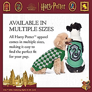 Harry Potter: Slytherin Pet Sweater - Size Small | Harry Potter Costumes for Dogs| Harry Potter Dog Apparel & Accessories for Hogwarts Houses, Slytherin Green