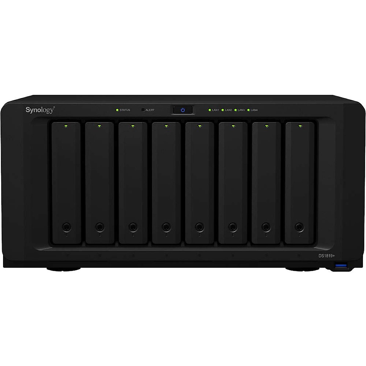 Synology DiskStation DS1819+ iSCSI NAS Server with Intel Atom 2.1GHz CPU, 16GB Memory, 32TB HDD Storage, DSM Operating System