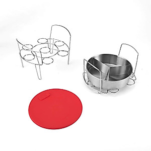 Instant Pot Stainless Steel Official Cook and Bake Set, Compatible with 6-quart and 8-quart cookers