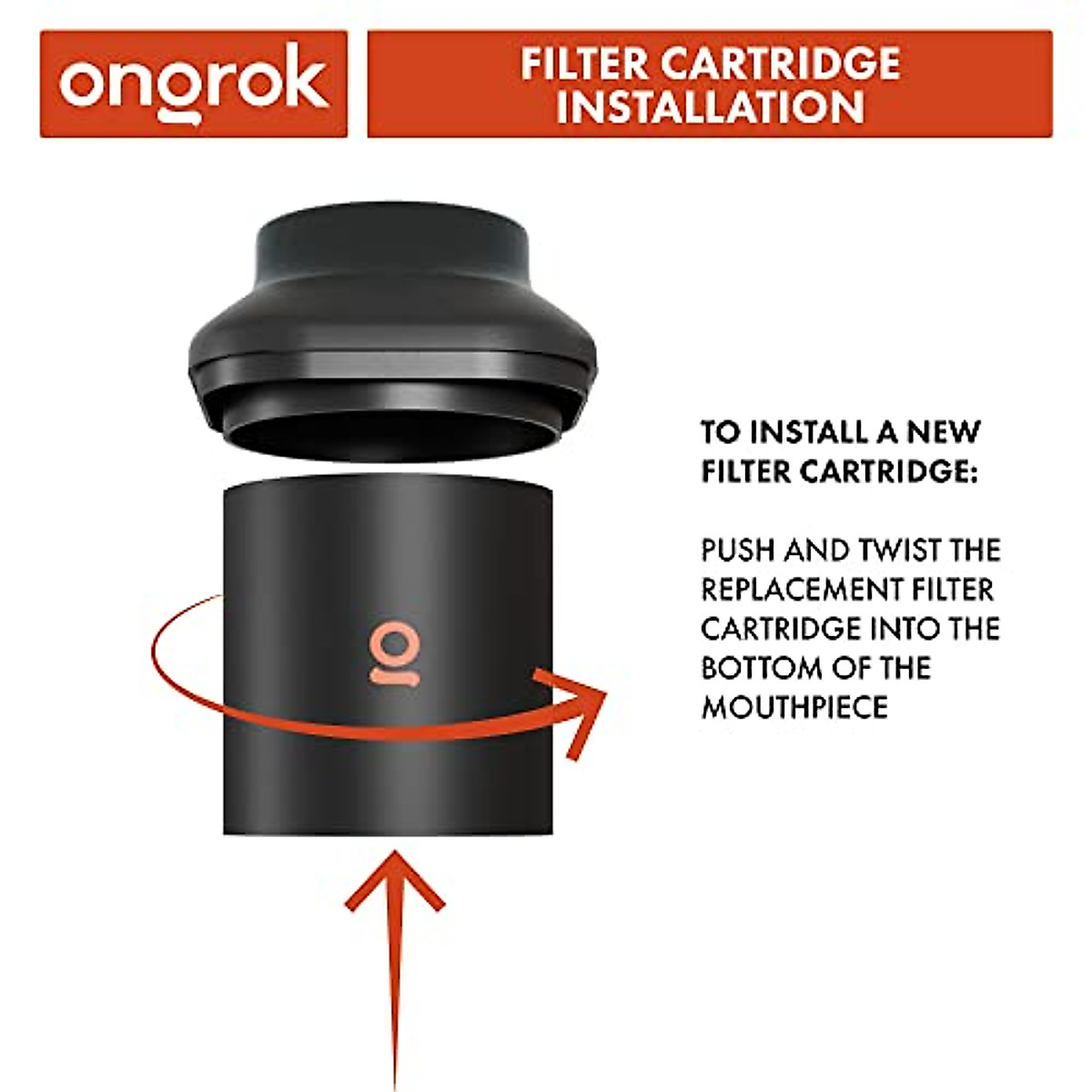 ONGROK Personal Air Filter w/Replaceable Filter Cartridges 2.0, Starter Set, Paper Based Filters, (Sploof) for Indoors, 500+ Exhales