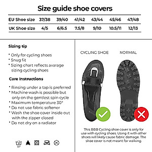 BBB Cycling Unisex's Flat Shoe Covers UltraWear zipperless, Black, Women 2