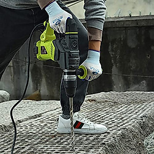 DEWINNER OUTLET Rotary Hammer Drill,1-1/4 Inch with Vibration Control and Safety Clutch,13 Amp Heavy Duty Demolition Hammer for Concrete-Including 3 Drill Bits,Flat Chisels, Point Chisels, Drill Chuck