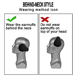 sazujinwu Winter Earmuffs for Men Women Unisex Fold Fleece Ear Muffs Women`s Ear Warmer Back Neck Earmuff