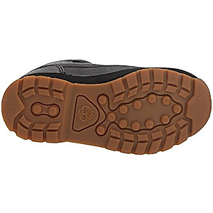 Timberland Unisex-Kid's Euro Hiker Shell Toe Fashion Boot, black full grain, 6.5 Medium US Big Kid