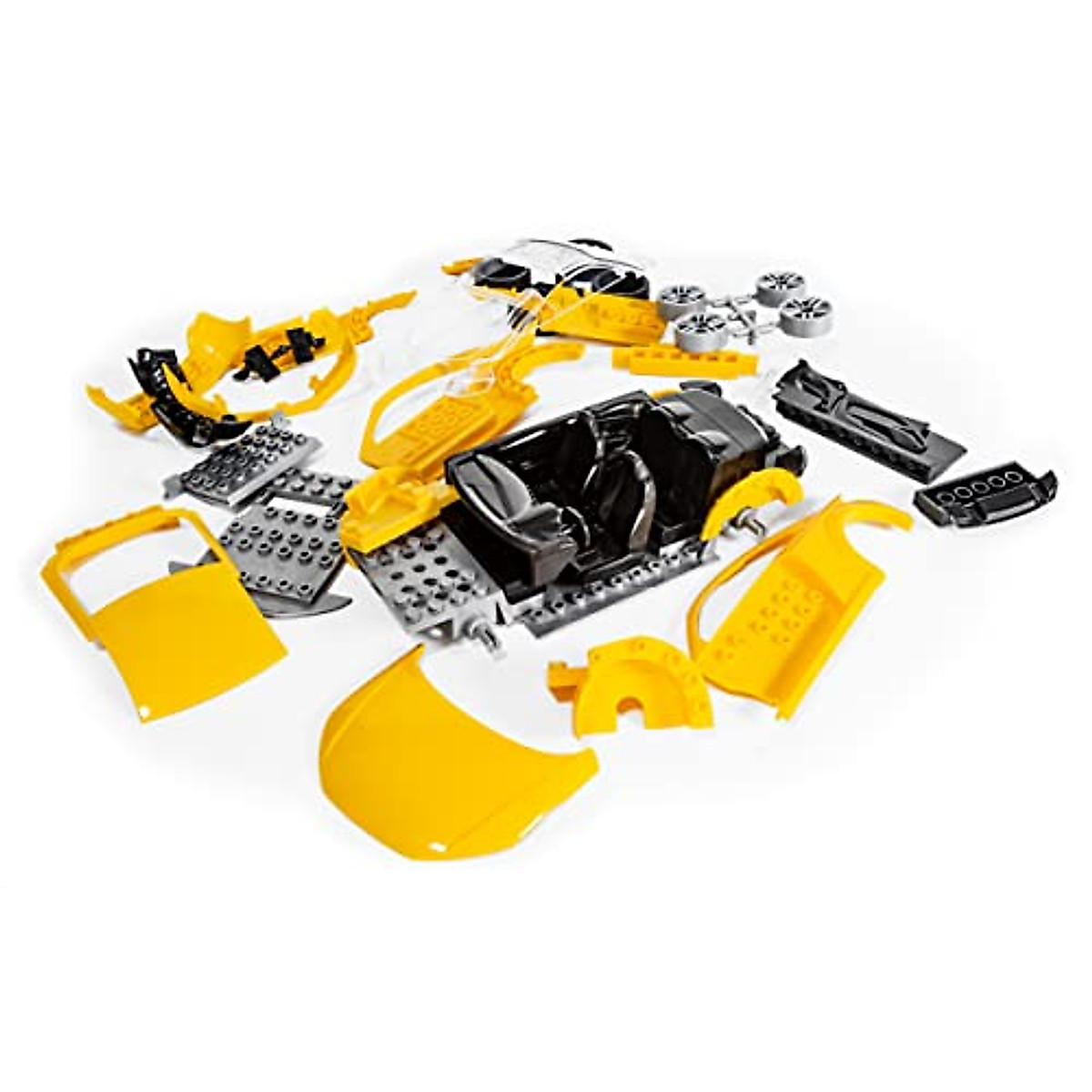 Airfix Quickbuild Audi TT Coupe Yellow Brick Building Model Kit J6034