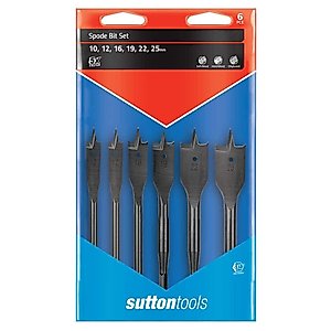 Sutton D501 SS6W Wallet Spade Drill Bit 6 Pieces Set