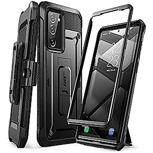 SUPCASE Unicorn Beetle Pro Series Case for Samsung Galaxy Note 20 (2020 Release), Full-Body Rugged Holster & Kickstand Without Built-in Screen Protector (Black)